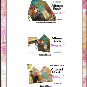 Tutorial "altered Book 'home Is'" E-book Video PDF Upcycling Art ...
