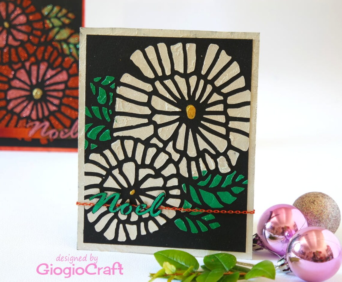 Stencil 'gerbera Daisy' Reusable Laser-cut Mylar for - Etsy