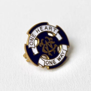 Vintage Christian Wesley Guild Enamel C Clasp Lapel Pin. One Navy ...