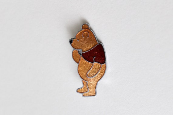 Vintage Disney Winnie the Pooh enamel pin. Enamel sil… - Gem