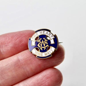Vintage Christian Wesley Guild Enamel C Clasp Lapel Pin. One Navy ...