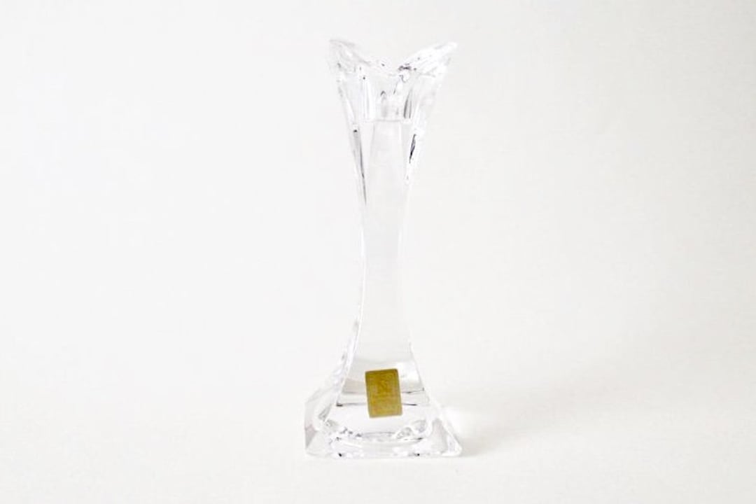 Vintage Nachtmann Crystal Candlestick Holder. German Quality Crystal ...