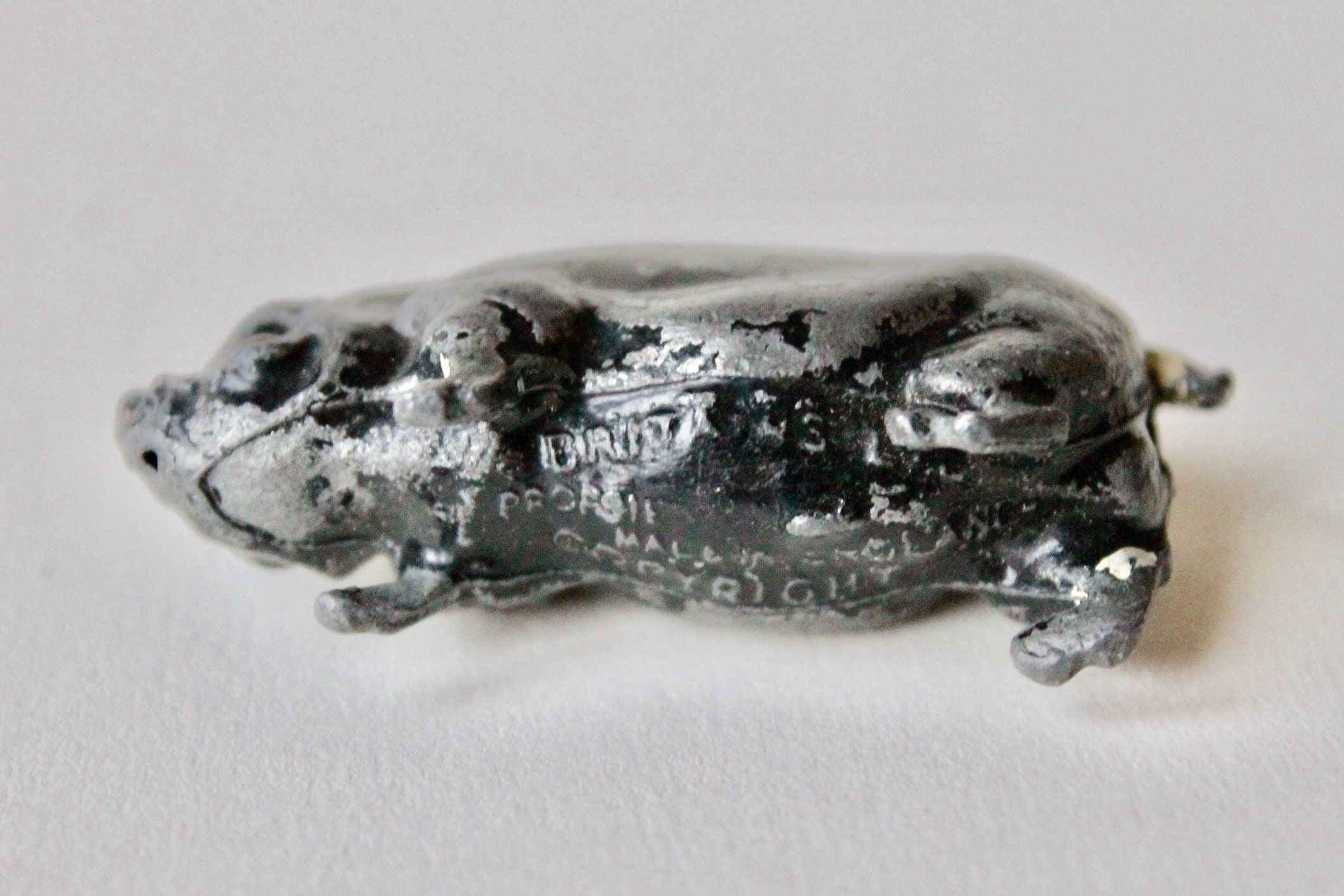 Vintage Britains Berkshire black pig. Lead pig diecast iron | Etsy