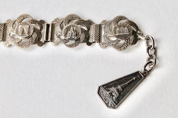 Vintage Filigrane Depose Art Deco Paris souvenir silv… - Gem