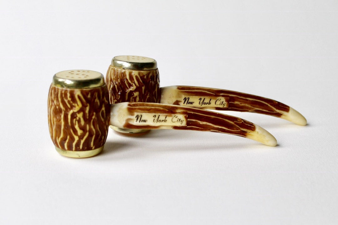 Vintage New York City Plastic Pipe Cruet Set. 1960's New York Salt and ...