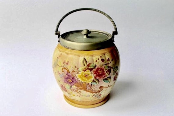 Vintage Carlton Ware Blush Ware Rose & Curlicue Biscuit | Etsy