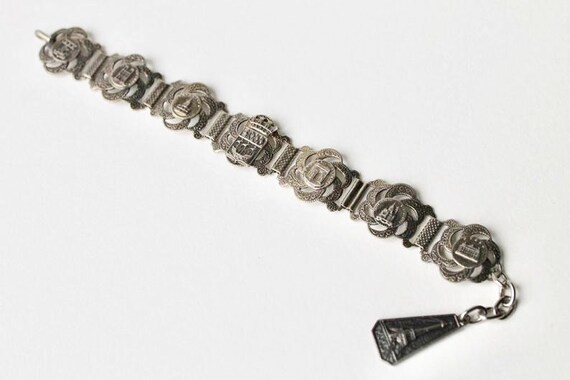 Vintage Filigrane Depose Art Deco Paris souvenir silv… - Gem