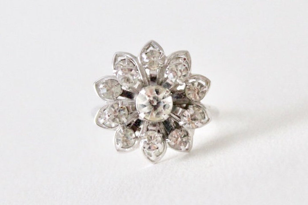 Vintage Sarah Coventry Symphony Filigree Silver Snowflake Rhinestone ...