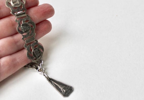 Vintage Filigrane Depose Art Deco Paris souvenir silv… - Gem