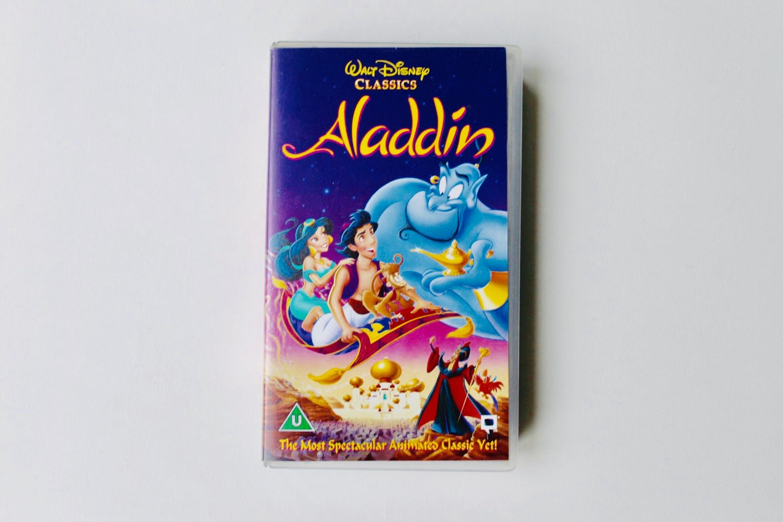 Vintage VHS Disney Classic Aladdin Video. PAL/VHS Rated U Walt Disney ...