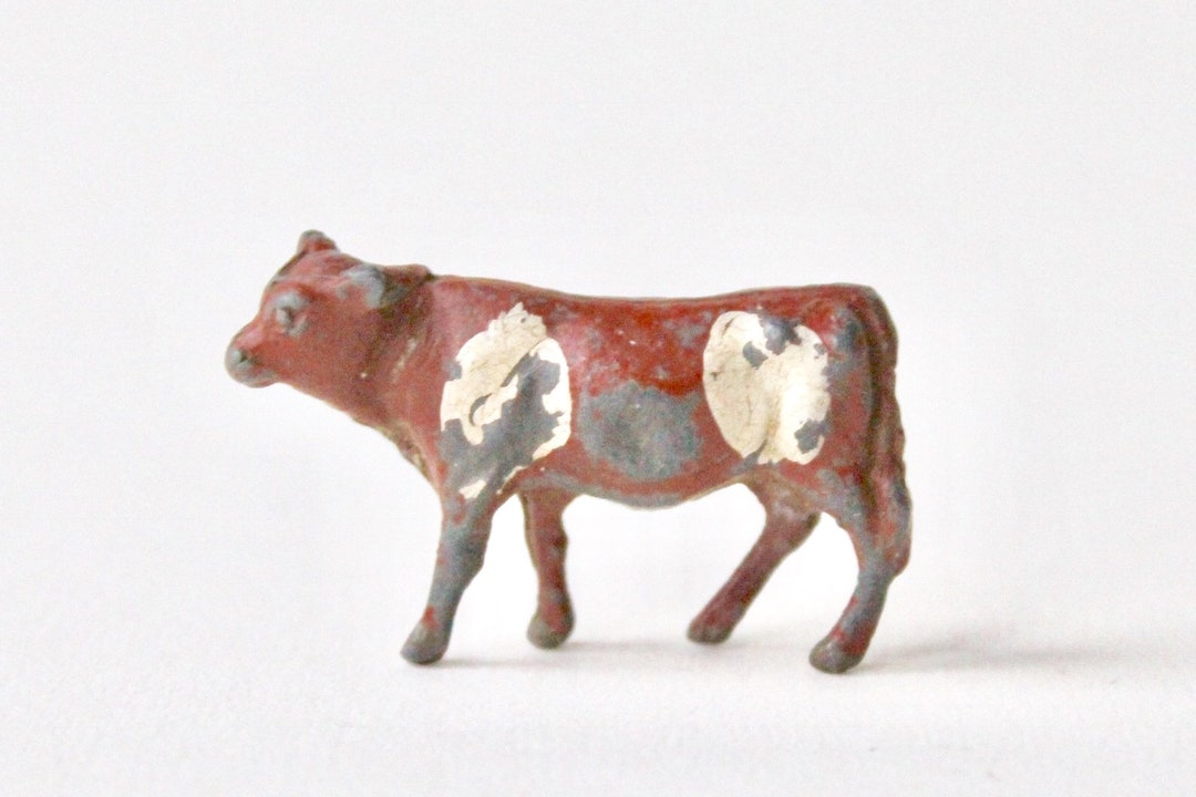 Vintage Britains Calf. Lead, Hollow Cast Toy Farm Standing Calf ...