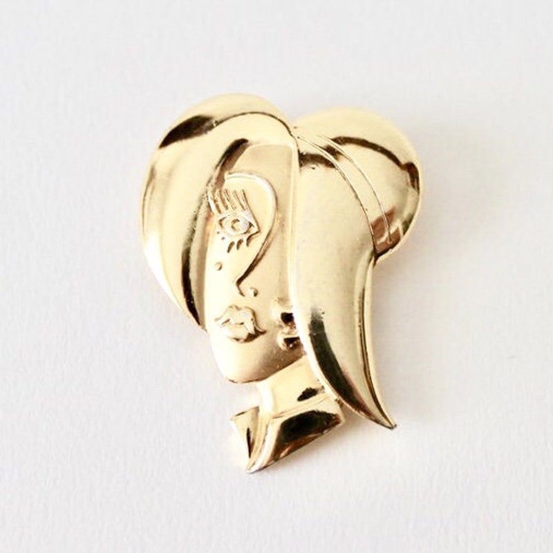 Flapper Girl Brooch - Etsy