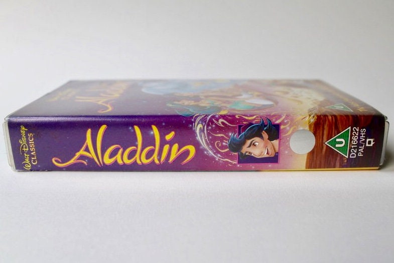 Vintage VHS Disney Classic Aladdin Video. PAL/VHS Rated U Walt Disney ...