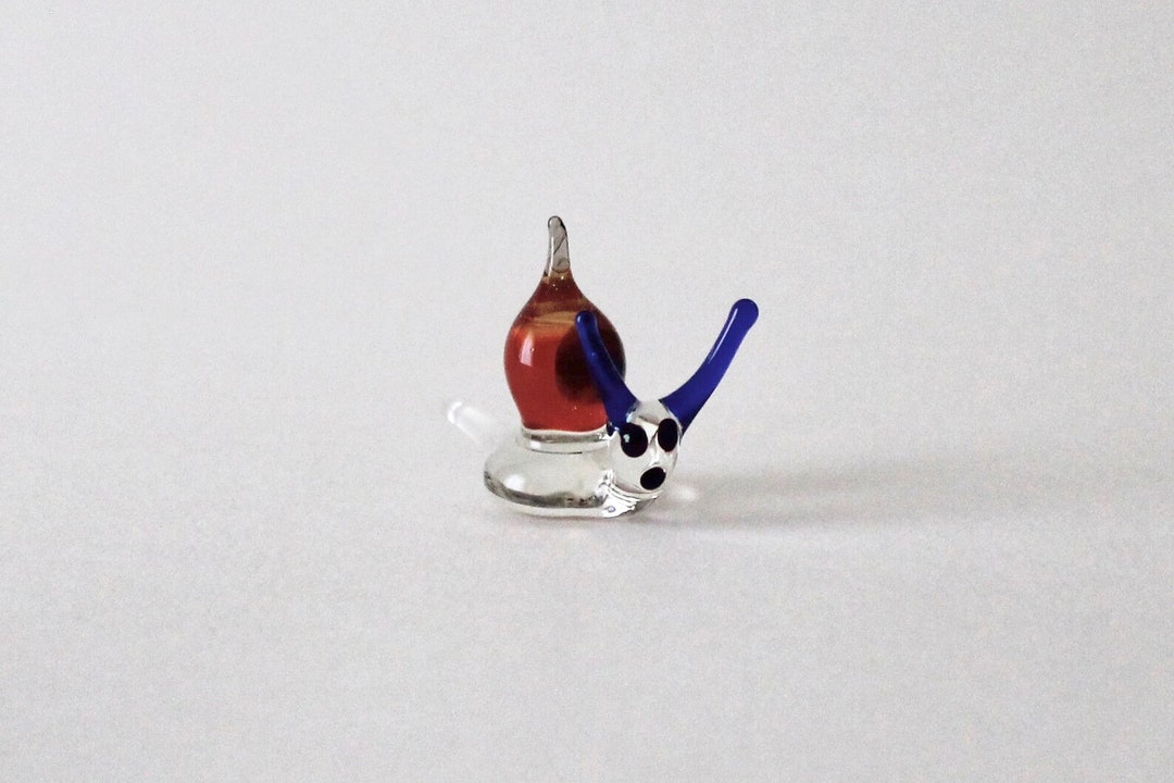 Vintage Murano Glass Snail Glass Figurine. Small Glass Land Snail ...