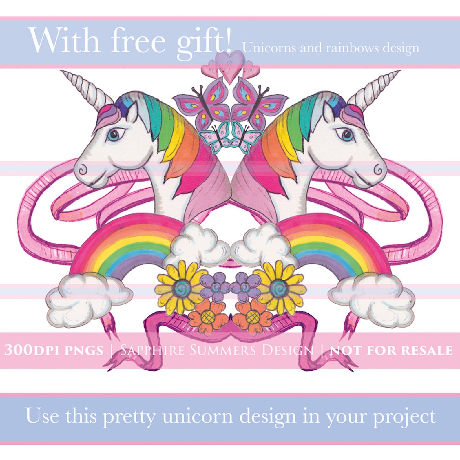 Unicorn Clipart - Unicorns Clipart - X21 Rainbow Unicorns - Digital ...