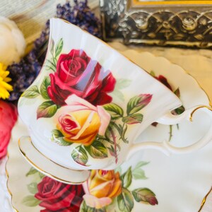 Royal Albert Kings Ransom Three Roses Teacup and Saucer in Red, Yellow ...