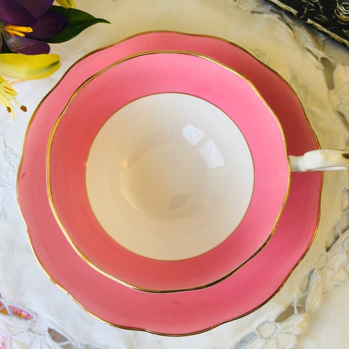 Pink Royal Albert Tea Cup and Saucer Bone China Teacup and - Etsy Canada