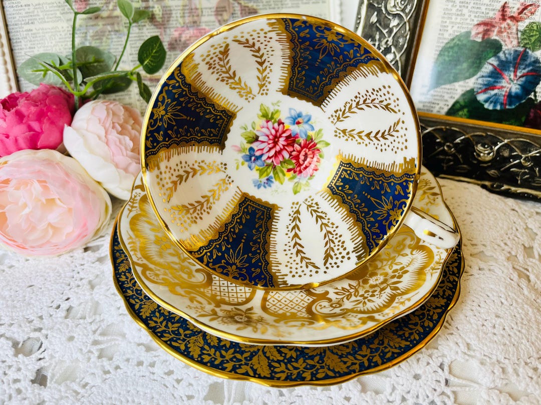 Mismatched English China Tea Set, Paragon Teacup, Royal Albert Saucer ...