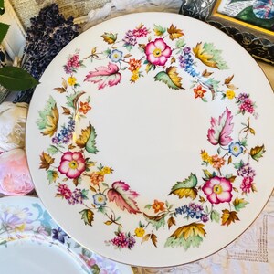 Pink Floral Mixed Set of 3 Dinner Plates, Aynsley, Paragon and ...