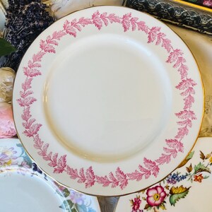 Pink Floral Mixed Set of 3 Dinner Plates, Aynsley, Paragon and ...