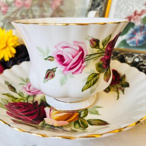Royal Albert Kings Ransom Three Roses Teacup and Saucer in Red, Yellow ...