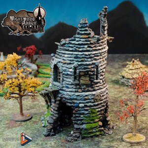 Ruined Rookery Tower Wightwood Abbey D&D Scatter Terrain Village ...
