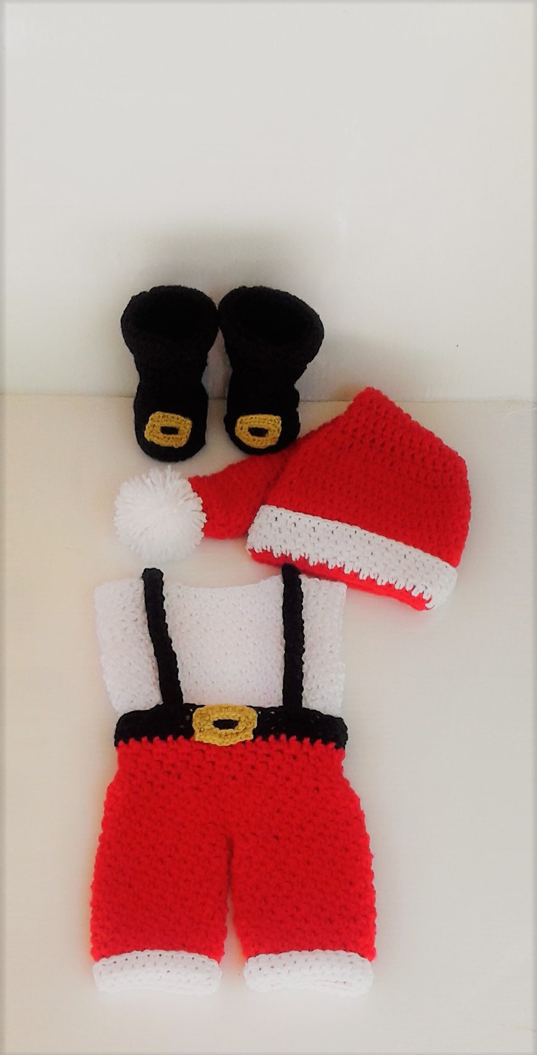 Santa Suit Outfit .santa Claus Photo Prop. Newborn Santa Outfit .3 to 6 ...