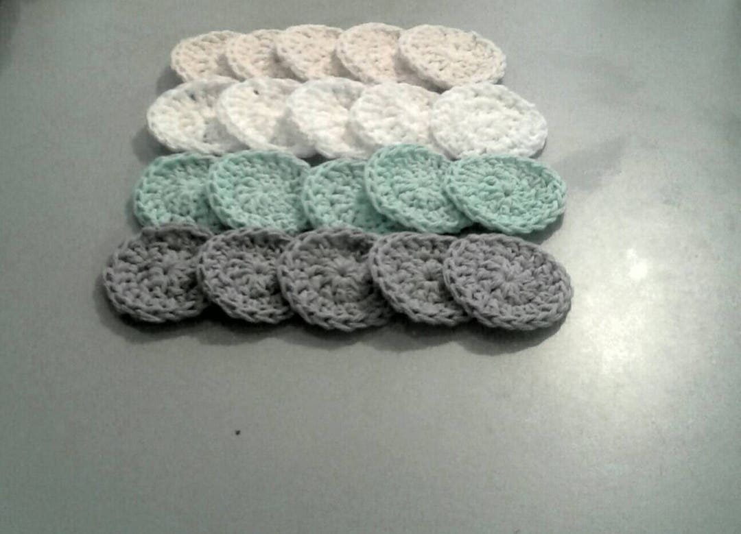 Reusable Mini Facial Scrubbies .set of 20 Reusable Face Scrubbies Made ...