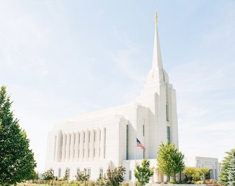Printable Rexburg Idaho Temple Coloring Page - Etsy