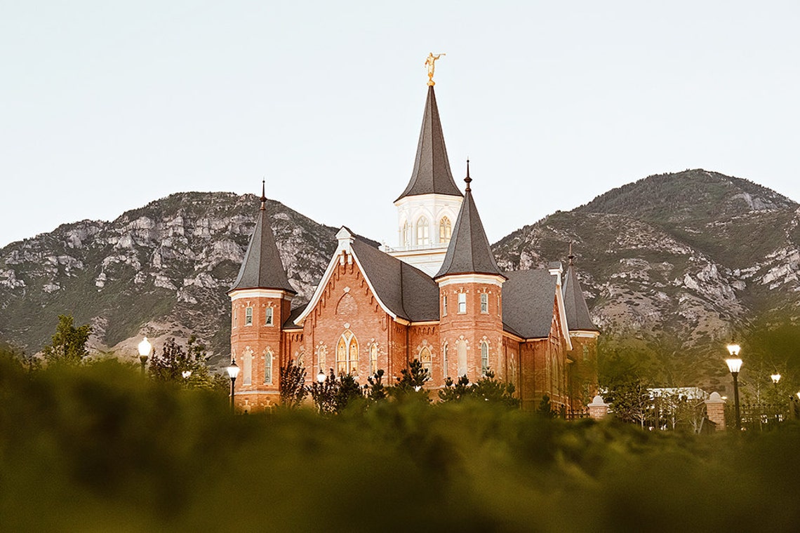 Templo del Centro de la Ciudad de Provo 7 - Etsy España