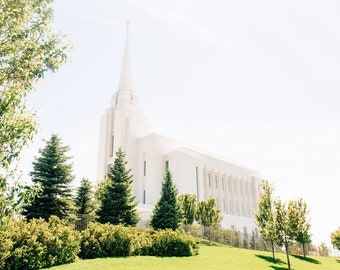 Printable Rexburg Idaho Temple Coloring Page - Etsy