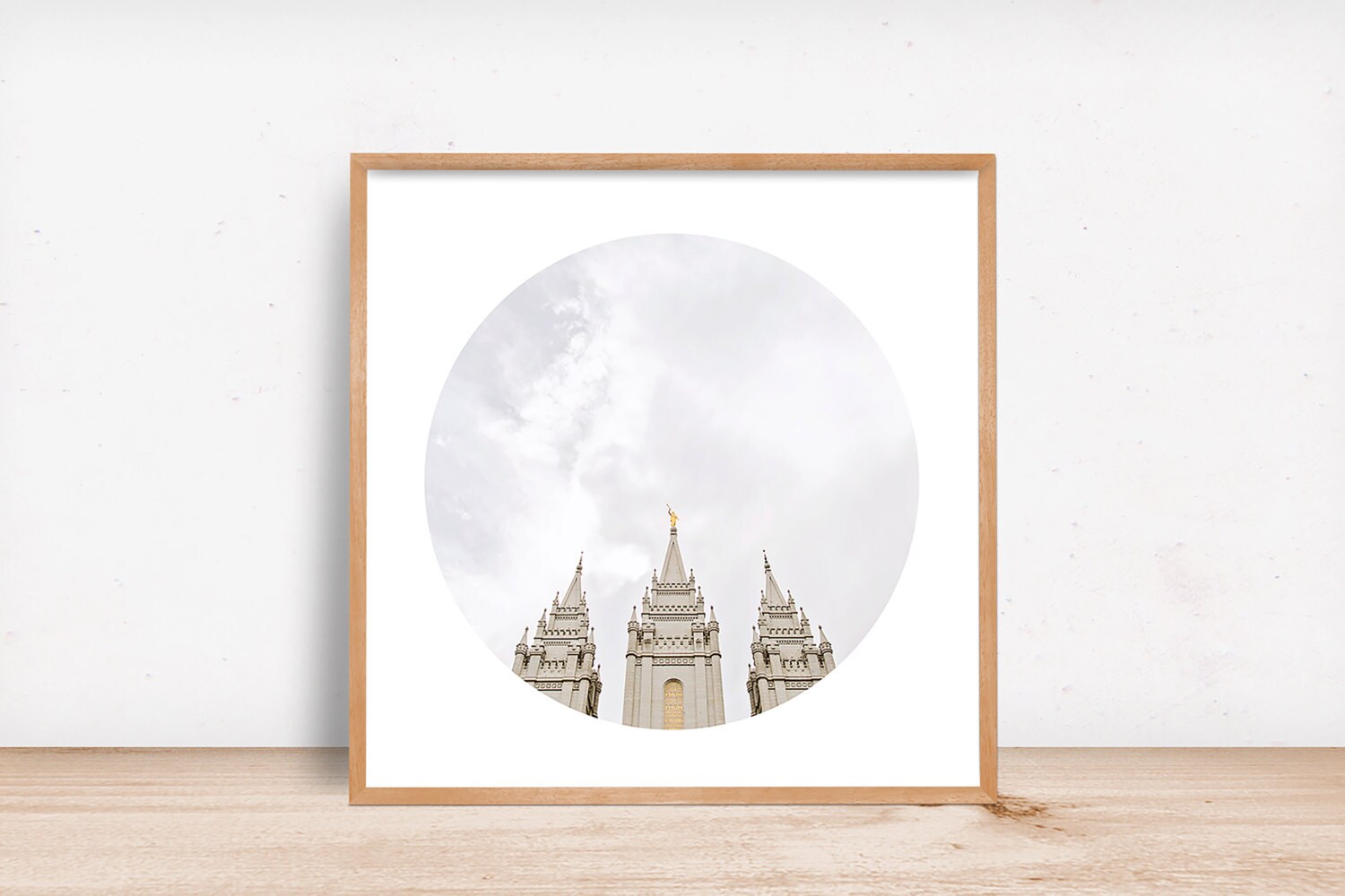 Salt Lake City Temple Circle Crop | Etsy
