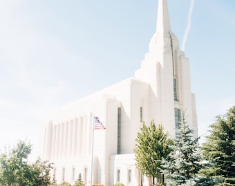 Printable Rexburg Idaho Temple Coloring Page - Etsy