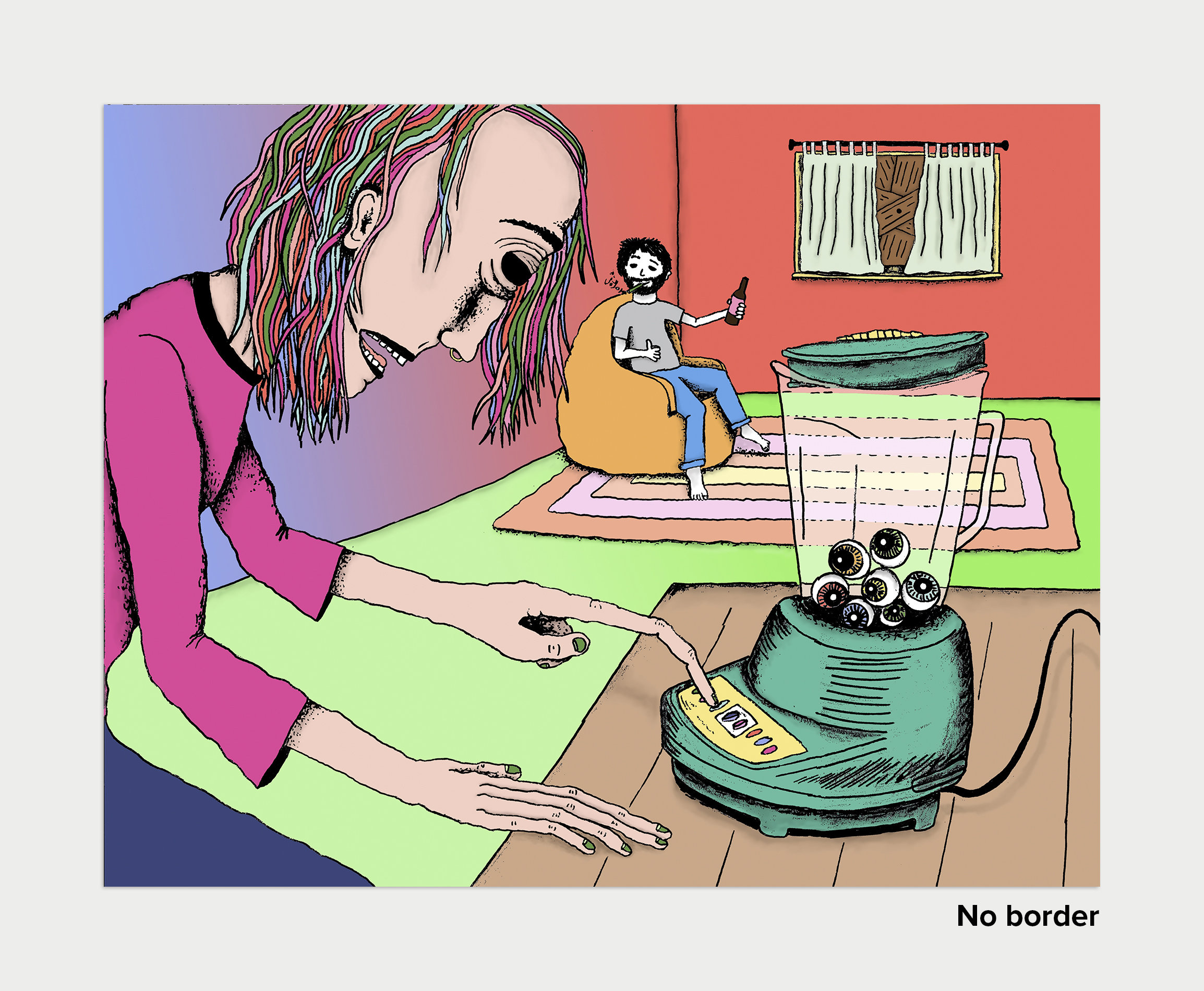 Ignorance is Bliss Fine Art Print - Surreal Colorful Illustration ...