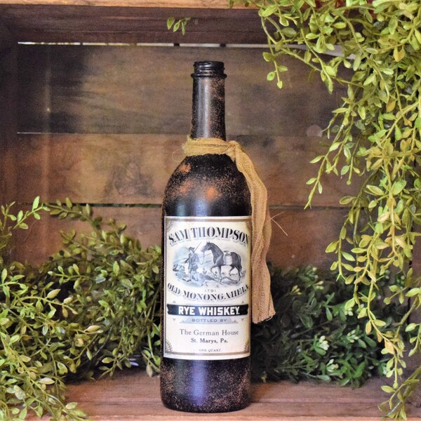 Antique Rye Bottle - Etsy