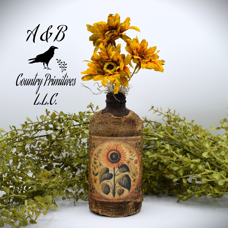 Primitive Sunflower - Etsy