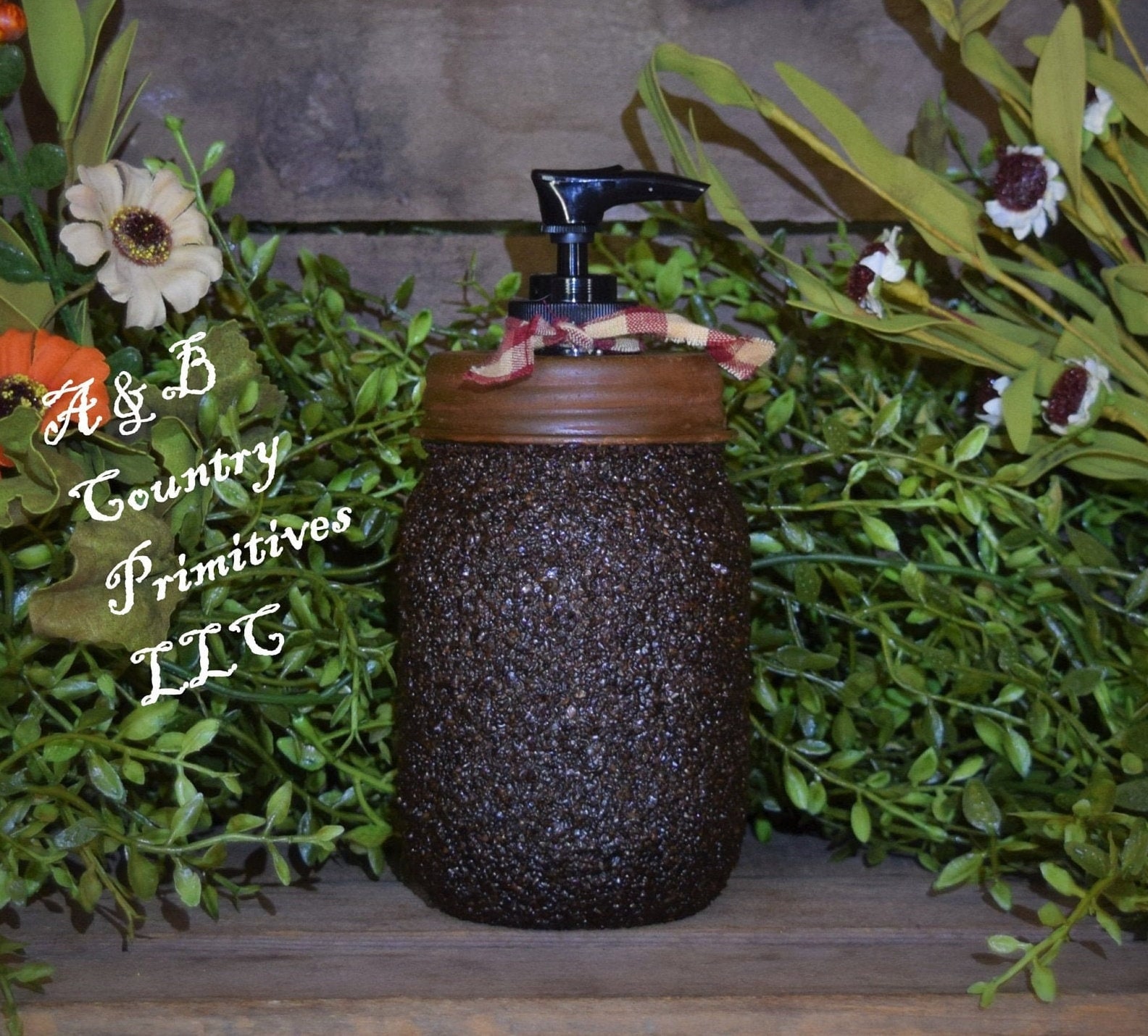 Grubby Hand Soap Dispenser, Mason Jar Soap Pump, Country Farmhouse ...