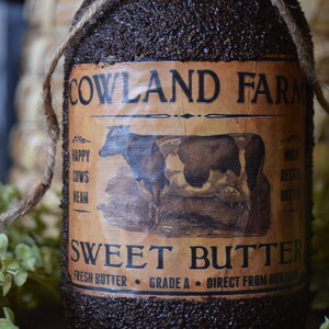 Grubby Coated Mason Jar With Vintage Pantry Label - Sweet Butter ...