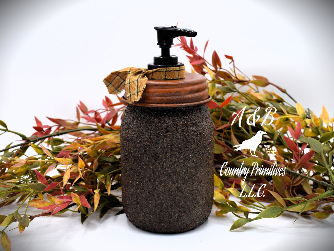Grubby Hand Soap Dispenser, Mason Jar Soap Pump, Country Farmhouse ...