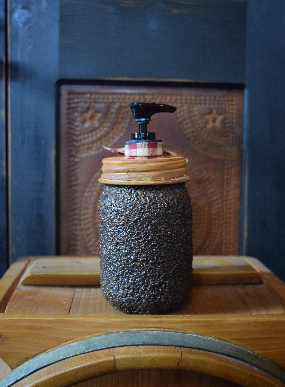 Grubby Hand Soap Dispenser Country Home Salt Box Mason Jar - Etsy