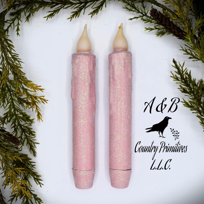 Battery Pink Candles - Etsy