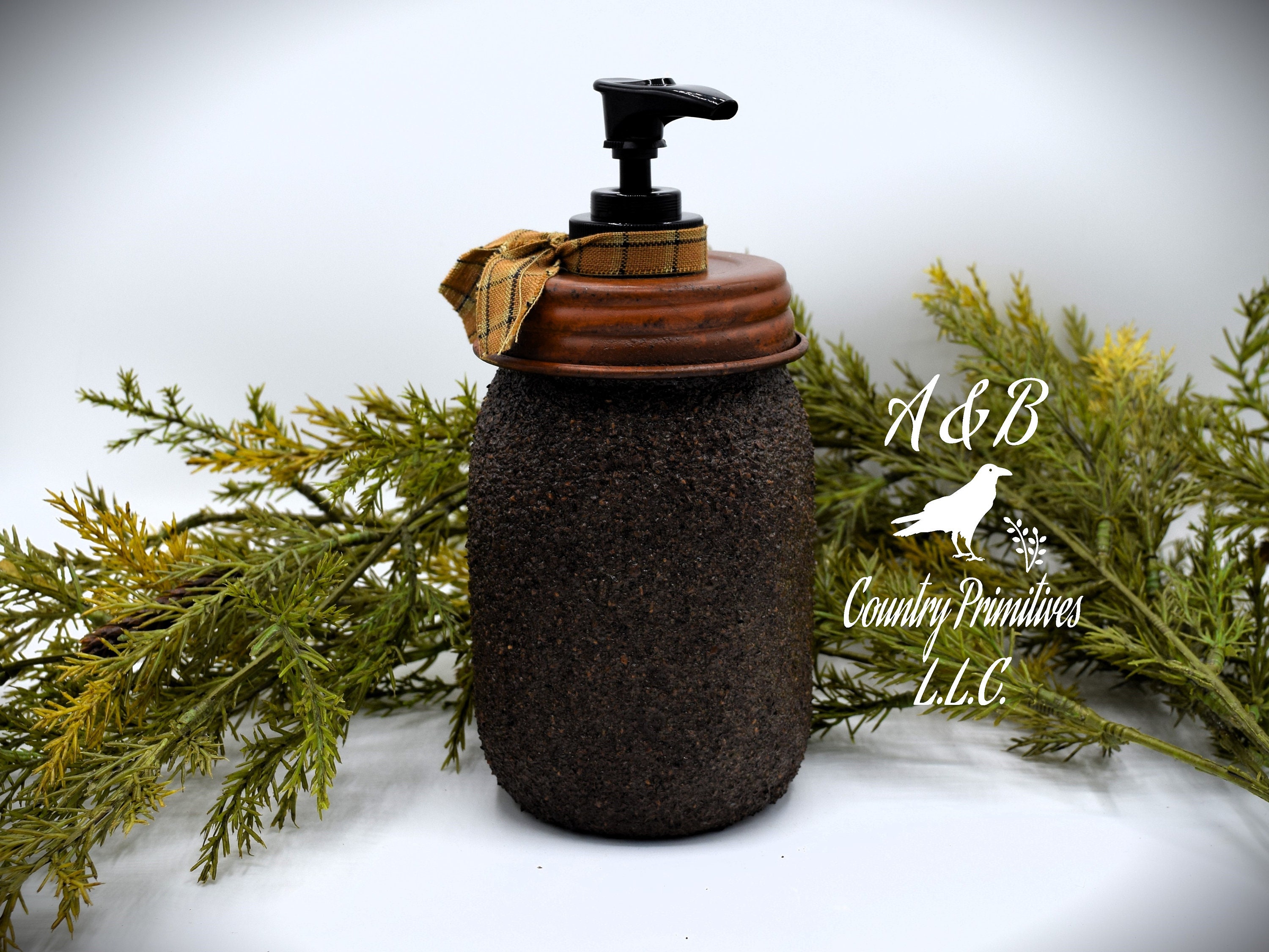 Grubby Hand Soap Dispenser, Mason Jar Soap Pump, Country Farmhouse ...