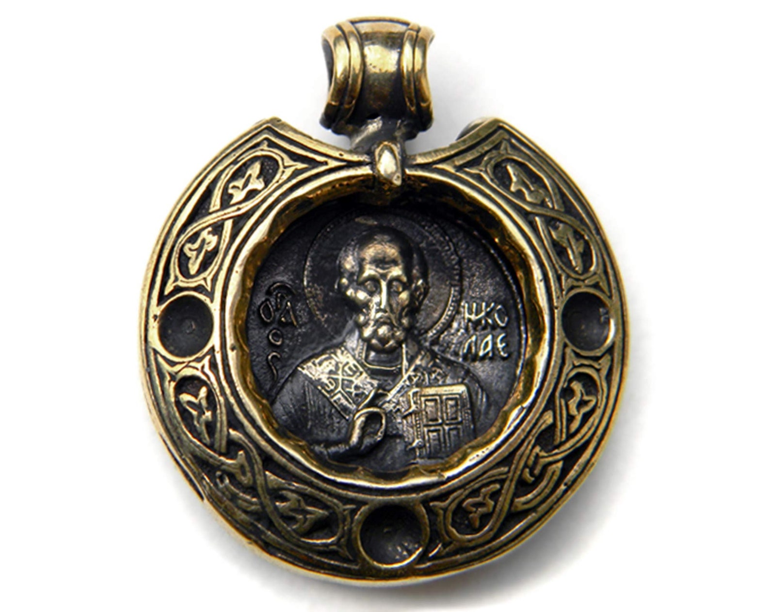 Saint Nicholas Patron of Sailors Christian Icon Pectoral Icon | Etsy