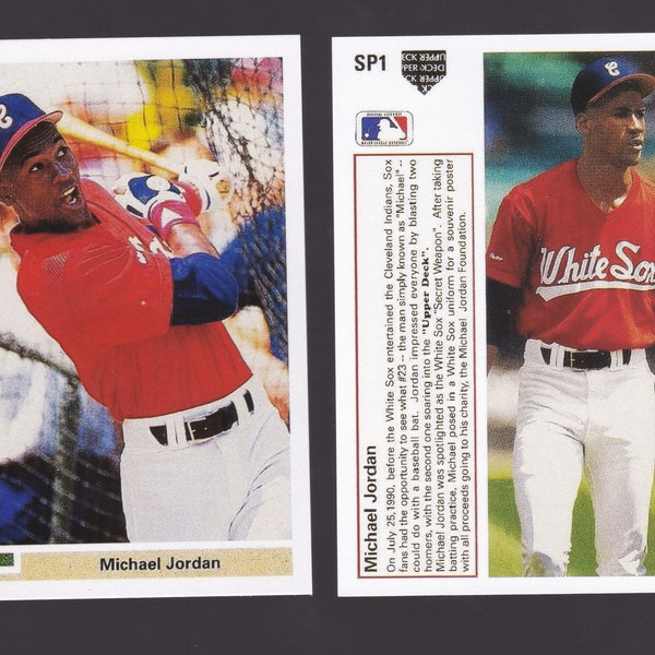 Michael Jordan Baseball Cards - Etsy