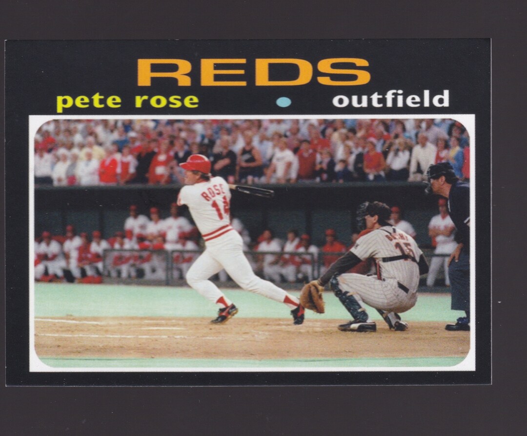 1971 Pete Rose Breaks Ty Cobb Hit Record Sept. 11, 1985 - Etsy