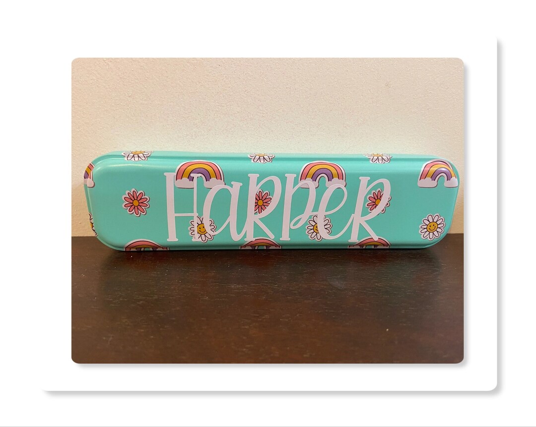Personalized Pencil Box Personalized School Supplies Personalized ...