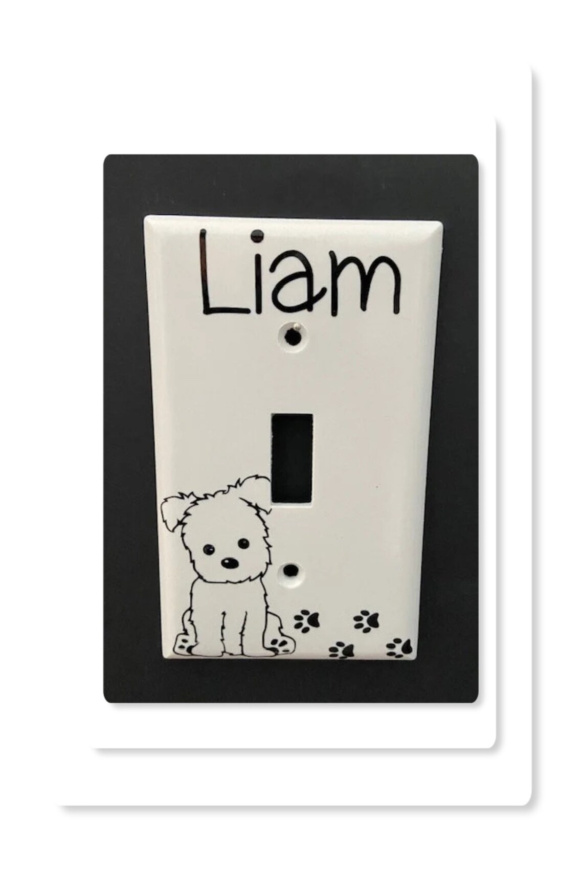 Puppy Light Switch Cover - Personalized Light Switch Cover - Puppy Dog ...