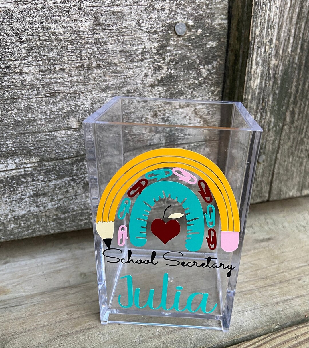 School Secretary Pen Holder Administrative Assistant Gift Admin ...