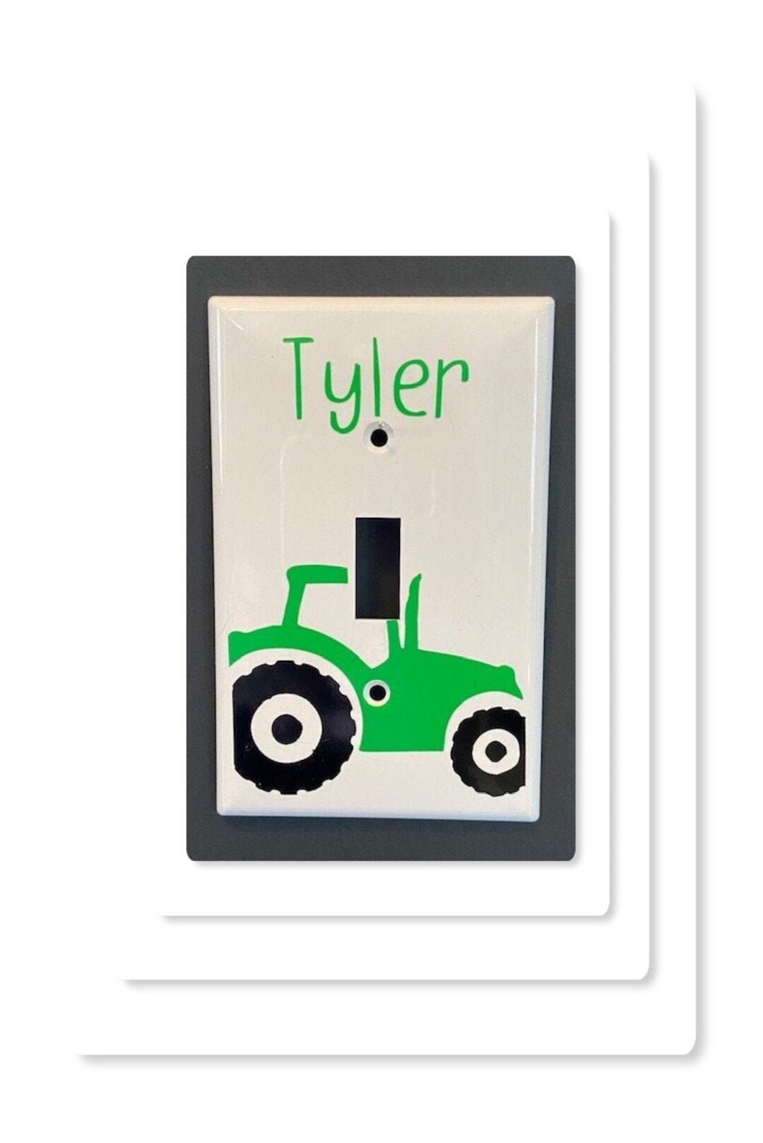 Tractor Light Switch Plate - Personalized Light Switch Cover - Tractor ...