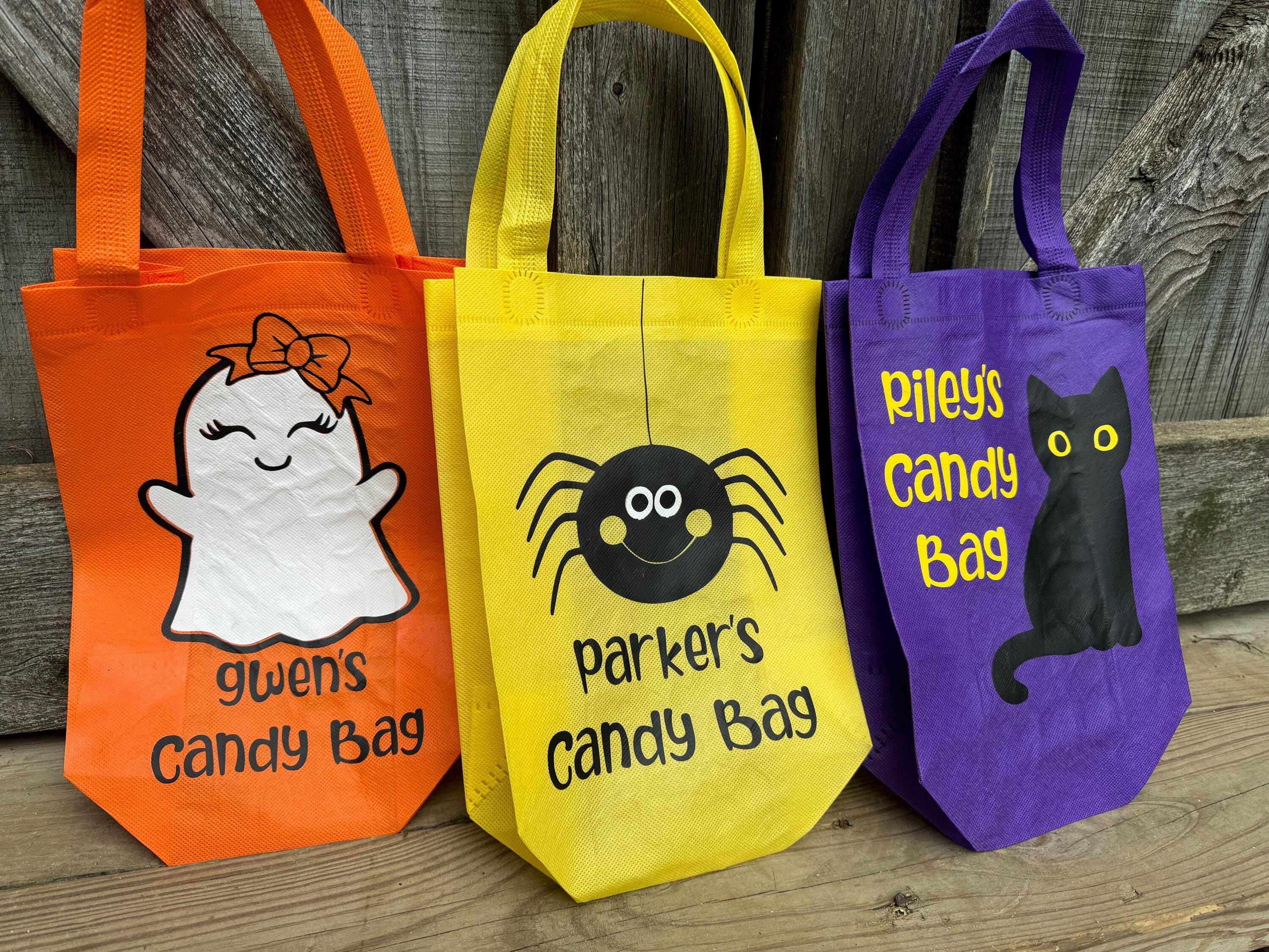 Kids Trick or Treat Bags Personalized Candy Bags Personalized Halloween ...